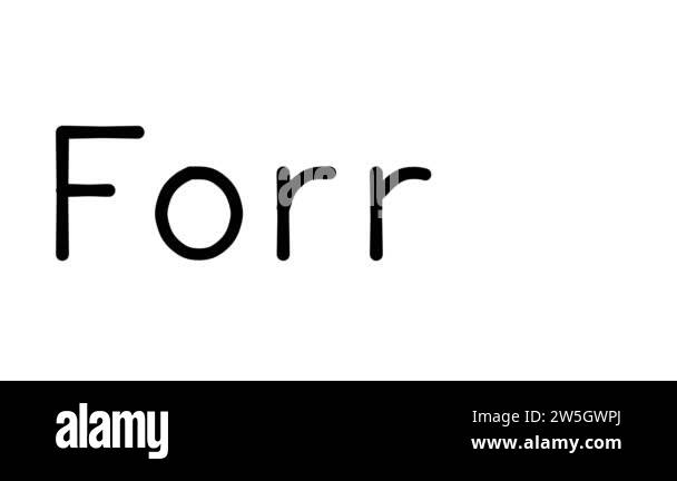 Formal Handwritten Text Animation in Various Sans-Serif Fonts and ...