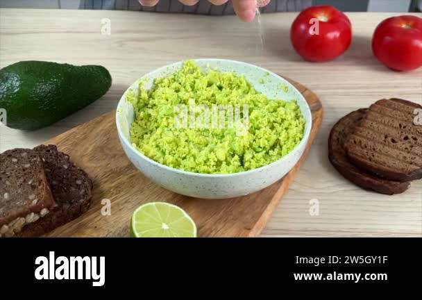 Avocado with salt Stock Videos & Footage - HD and 4K Video Clips - Alamy