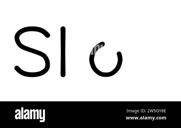 Slow Handwritten Text Animation in Various Sans-Serif Fonts and Weights ...