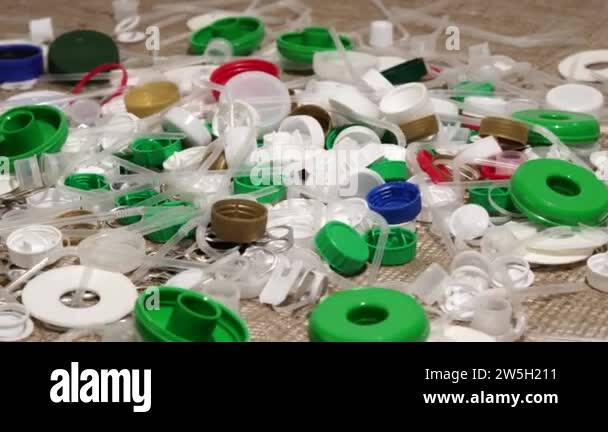 Single use plastic garbage from one household. Bring awareness to over ...