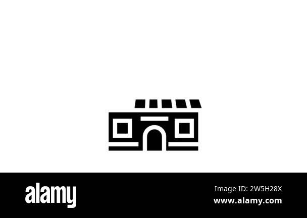 House building pictogram symbol Stock Videos & Footage - HD and 4K ...