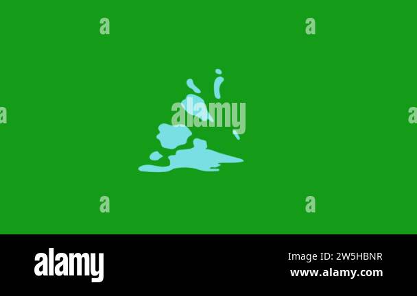 Water splash green screen motion graphics Stock Video Footage - Alamy