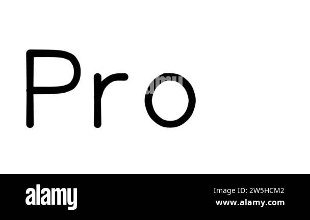 Prom Handwritten Text Animation in Various Sans-Serif Fonts and Weights ...