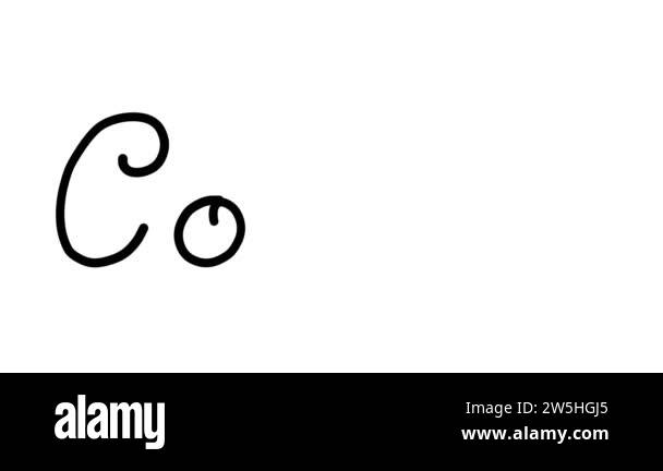 Coral Decorative Handwriting Animation in Six Cursive and Gothic Fonts ...