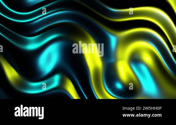 Futuristic 3D fluid animation with waveform and circular shape ...