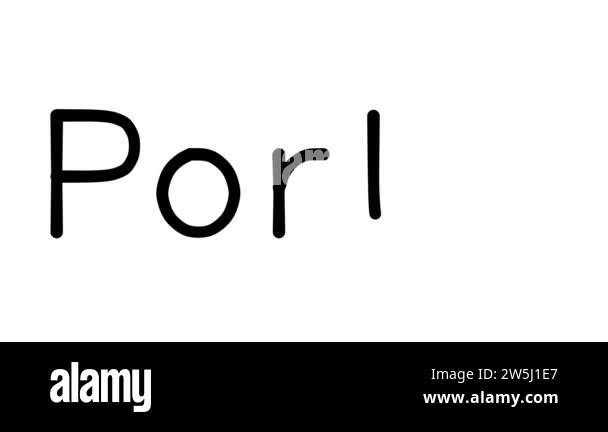 Portal Handwritten Text Animation in Various Sans-Serif Fonts and ...