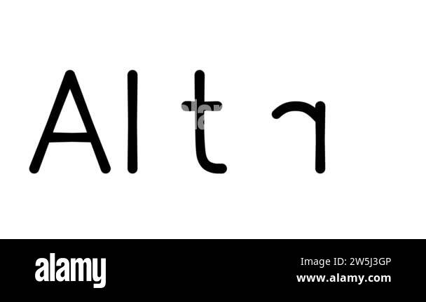 Altar Handwritten Text Animation in Various Sans-Serif Fonts and Weights Stock Video Footage - Alamy