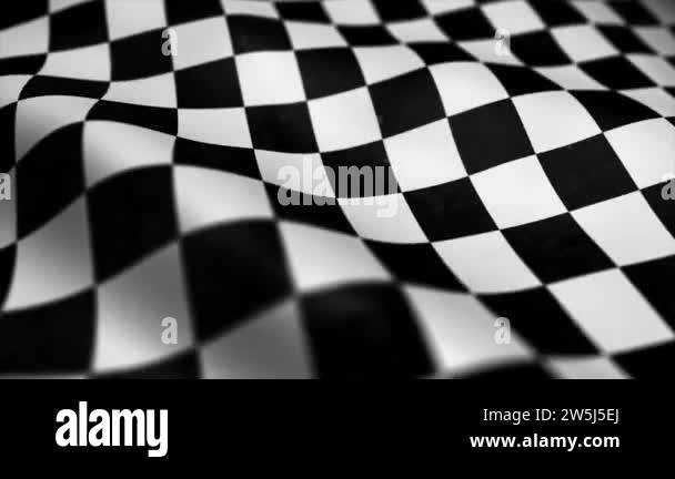 Formula One Race Flag Waving Textured Background Loop/ 4k animation of ...