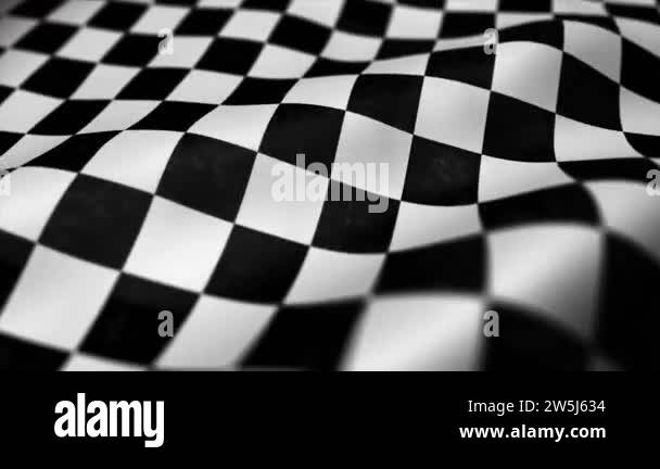 Formula One Race Flag Waving Textured Background Loop/ 4k animation of ...