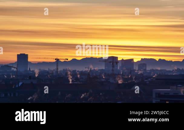Sunrise in front of mountain silhouette Stock Videos & Footage - HD and ...