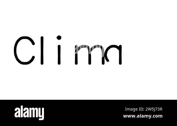 Climate Handwritten Text Animation in Various Sans-Serif Fonts and ...