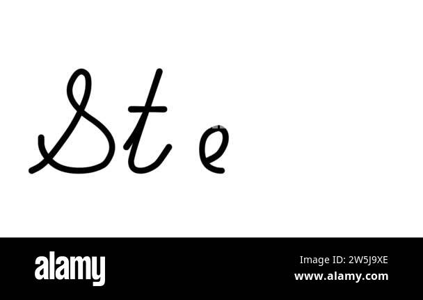 Steel Decorative Handwriting Animation in Six Cursive and Gothic Fonts ...