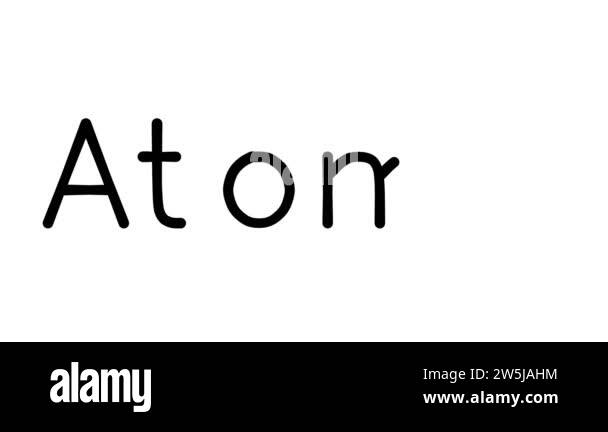 Atomic Handwritten Text Animation in Various Sans-Serif Fonts and ...