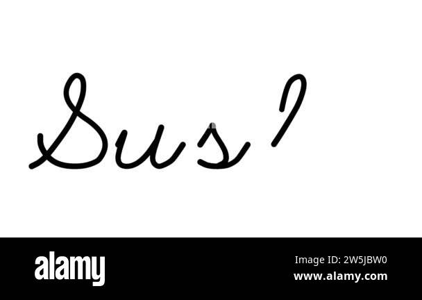 Sushi Decorative Handwriting Animation in Six Cursive and Gothic Fonts ...