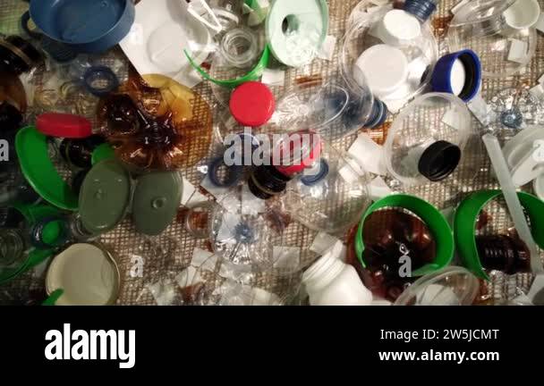 Single use plastic garbage from one household. Bring awareness to over ...