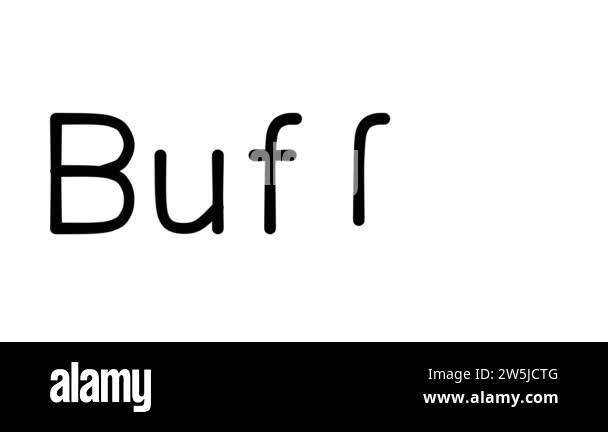 Buffet Handwritten Text Animation in Various Sans-Serif Fonts and ...