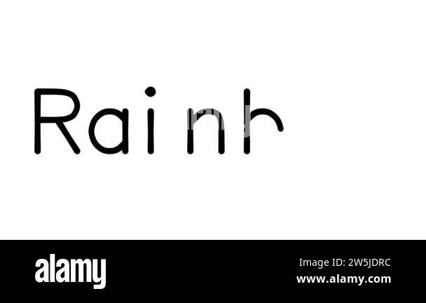 Rainbow Handwritten Text Animation in Various Sans-Serif Fonts and ...