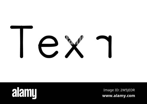 Texas Handwritten Text Animation in Various Sans-Serif Fonts and ...
