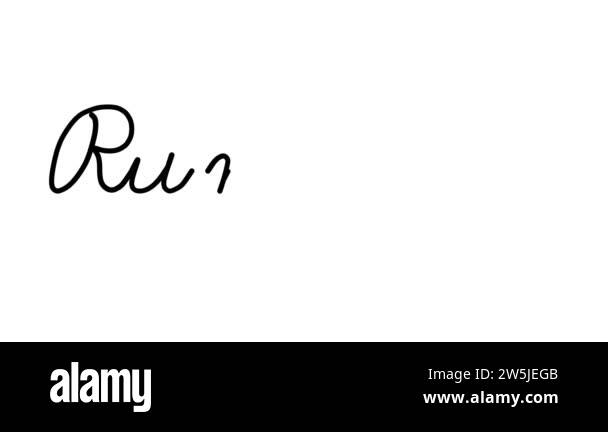 Running Decorative Handwriting Animation in Six Cursive and Gothic ...