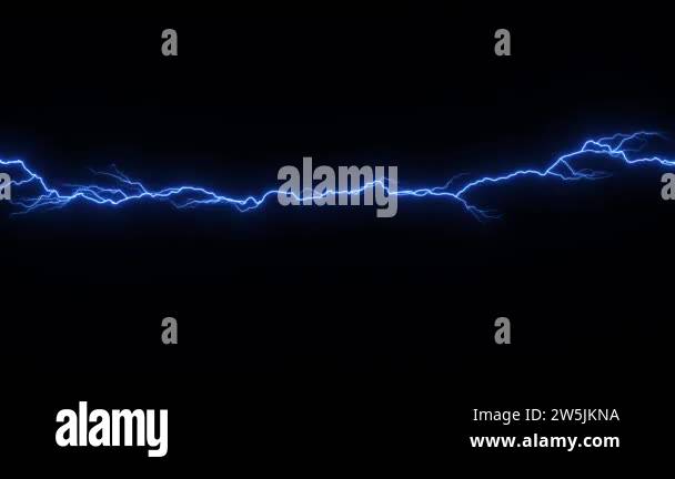 Electric Thunder Strikes Kinetic Action Fx Loop/ 4k animation of a ...