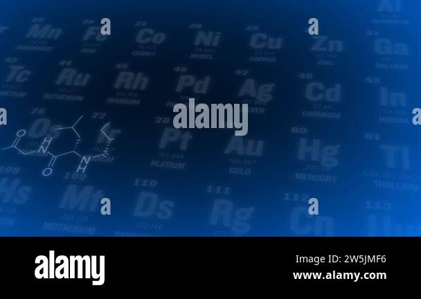 Periodic table. Blue. Periodic table of elements animation Stock Video ...