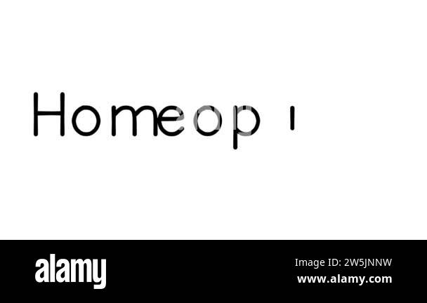 Homeopathy Handwritten Text Animation in Various Sans-Serif Fonts and ...