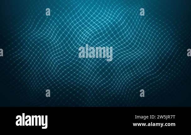 Abstract Glowing Mesh Waving Fx With Lens Background Loop/ 4k animation ...