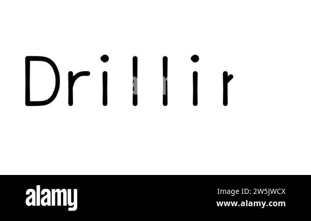Drilling Handwritten Text Animation in Various Sans-Serif Fonts and ...