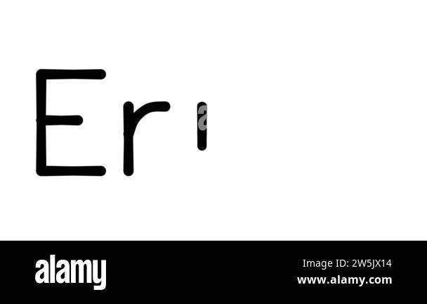 Error Handwritten Text Animation in Various Sans-Serif Fonts and ...