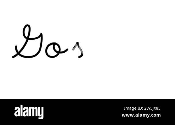 Gospel Decorative Handwriting Animation in Six Cursive and Gothic Fonts ...