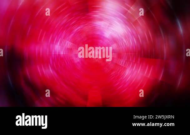 Abstract futuristic seamless loop background. Abstract red radial ring ...