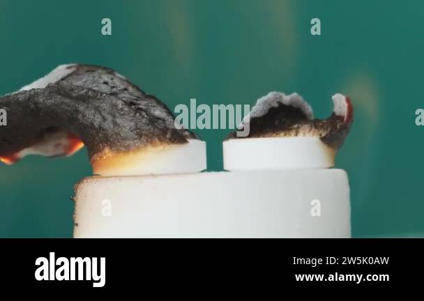 Pharaoh Snake. A Chemical Experiment of Heating Calcium Gluconate on ...