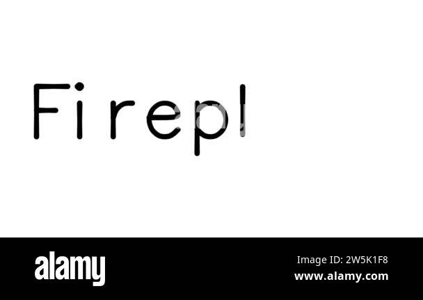 Fireplace Handwritten Text Animation in Various Sans-Serif Fonts and ...