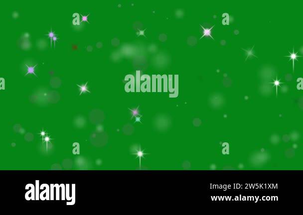 Twinkling stars green screen motion graphics Stock Video Footage - Alamy