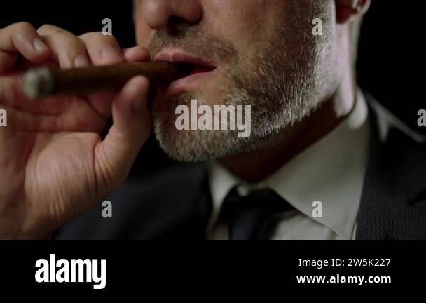 Cigar male masculine face Stock Videos & Footage - HD and 4K Video ...
