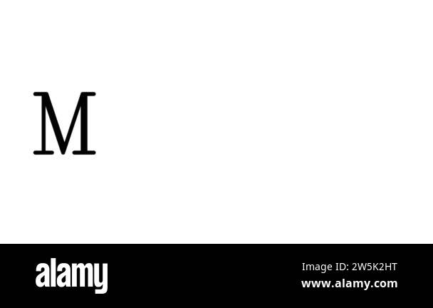 Museum Animated Handwriting Text in Serif Fonts and Weights Stock Video ...