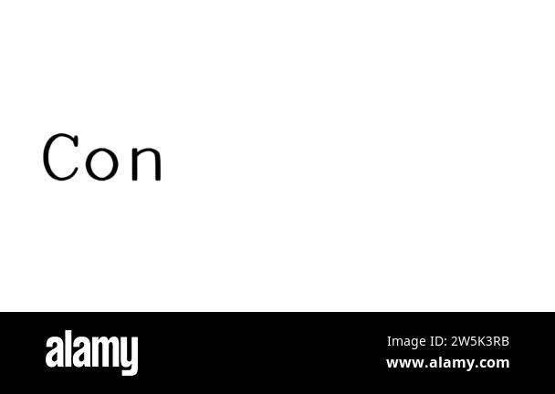 Communicate Animated Handwriting Text in Serif Fonts and Weights Stock ...