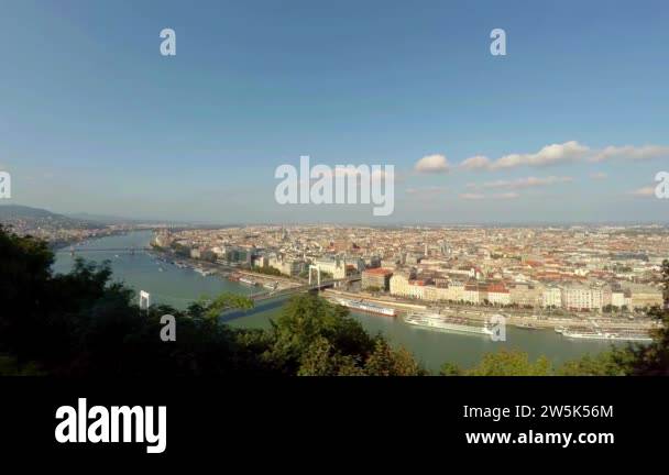 Budapest. Top view. Architecture, old houses, streets and neighborhoods ...