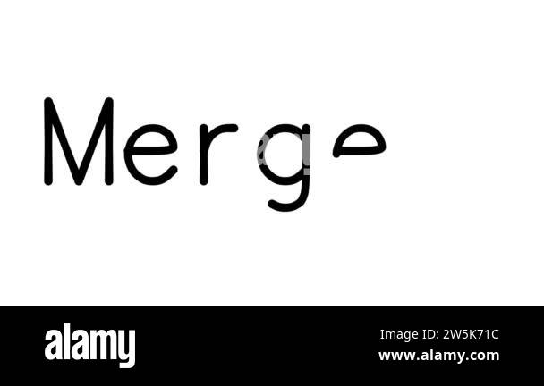 Mergers Handwritten Text Animation in Various Sans-Serif Fonts and ...