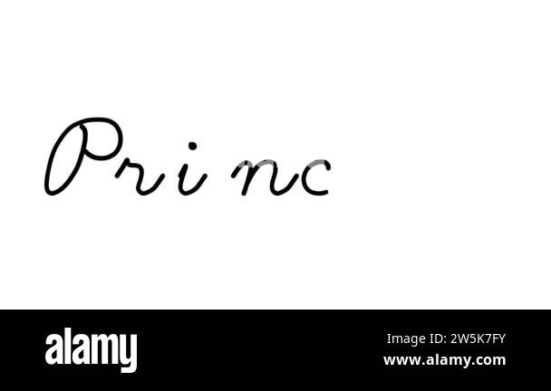 Princess Decorative Handwriting Animation in Six Cursive and Gothic ...