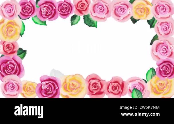 Animated background for video, video exhibition. Hand painted. Animated ...