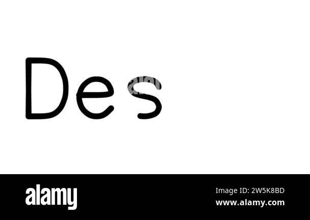 Desire Handwritten Text Animation in Various Sans-Serif Fonts and ...