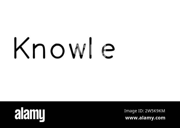 Knowledge Handwritten Text Animation in Various Sans-Serif Fonts and ...