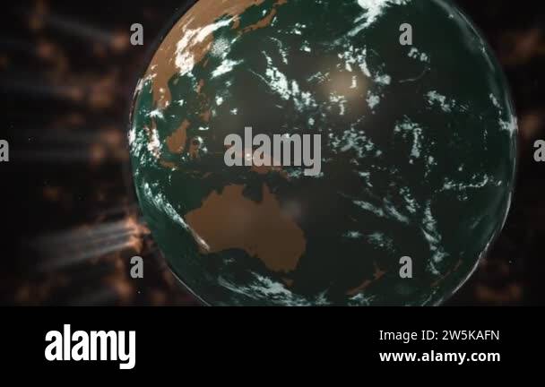 Ultra high resolution footage of futuristic interface with evolving ...