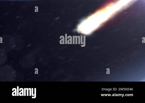 Fast Blazing Asteroids Meteors over Earth atmosphere, Realistic ...