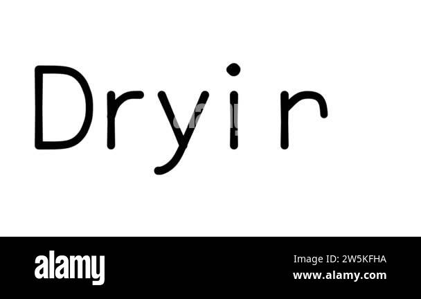 Drying Handwritten Text Animation in Various Sans-Serif Fonts and ...