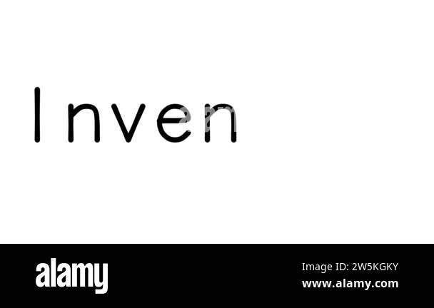 Inventory Handwritten Text Animation in Various Sans-Serif Fonts and ...