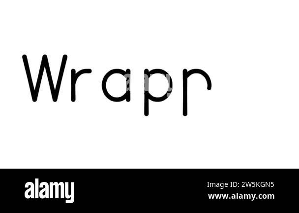 Wrapper Handwritten Text Animation in Various Sans-Serif Fonts and ...