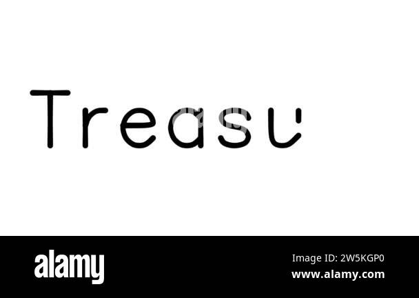 Treasure Handwritten Text Animation in Various Sans-Serif Fonts and ...