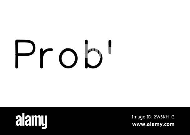 Problem Handwritten Text Animation in Various Sans-Serif Fonts and ...
